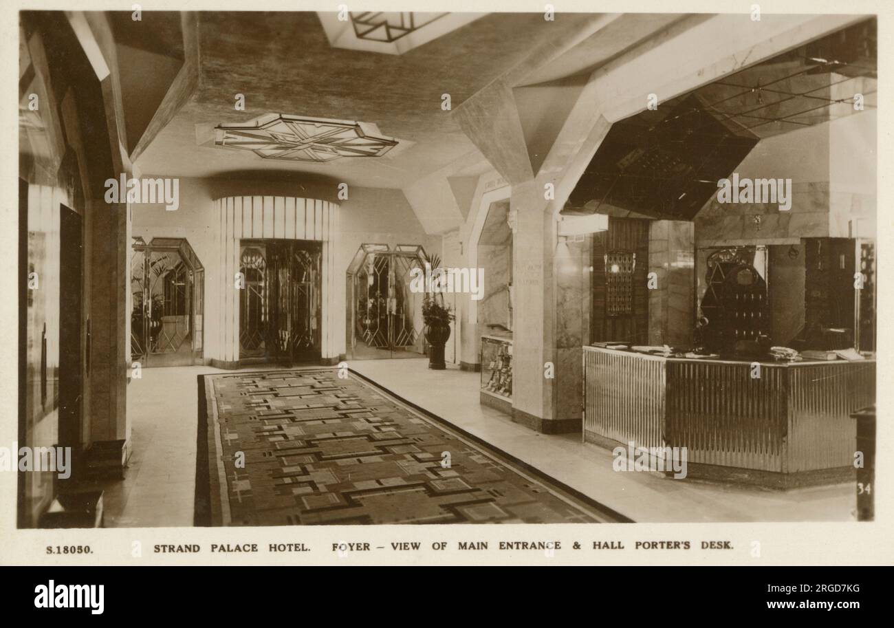 The Strand Palace Hotel, The Strand, London - The spectacular Art Deco ...