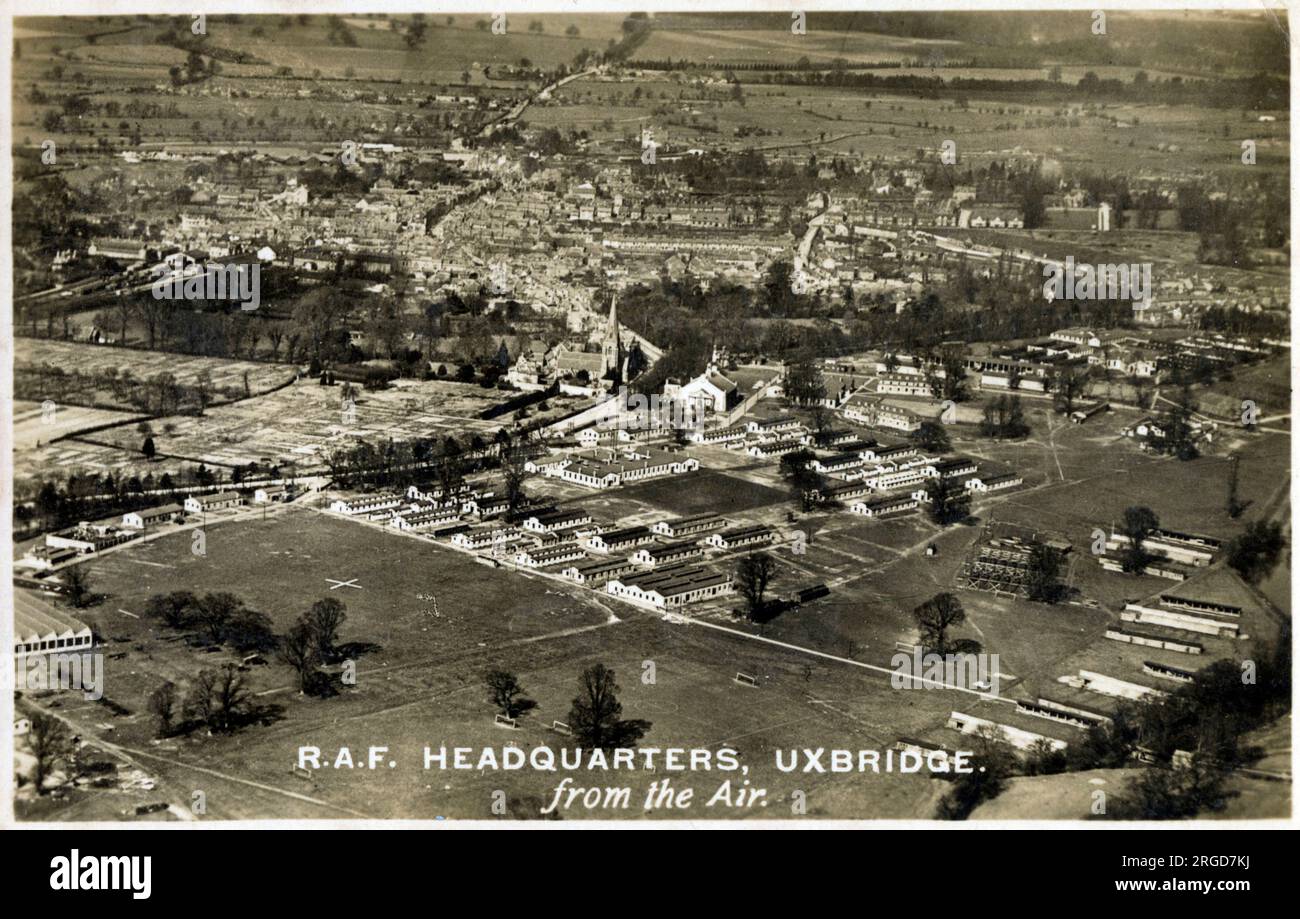 RAF (Royal Air Force) Headquarters, Uxbridge,Middlesex - aerial view ...
