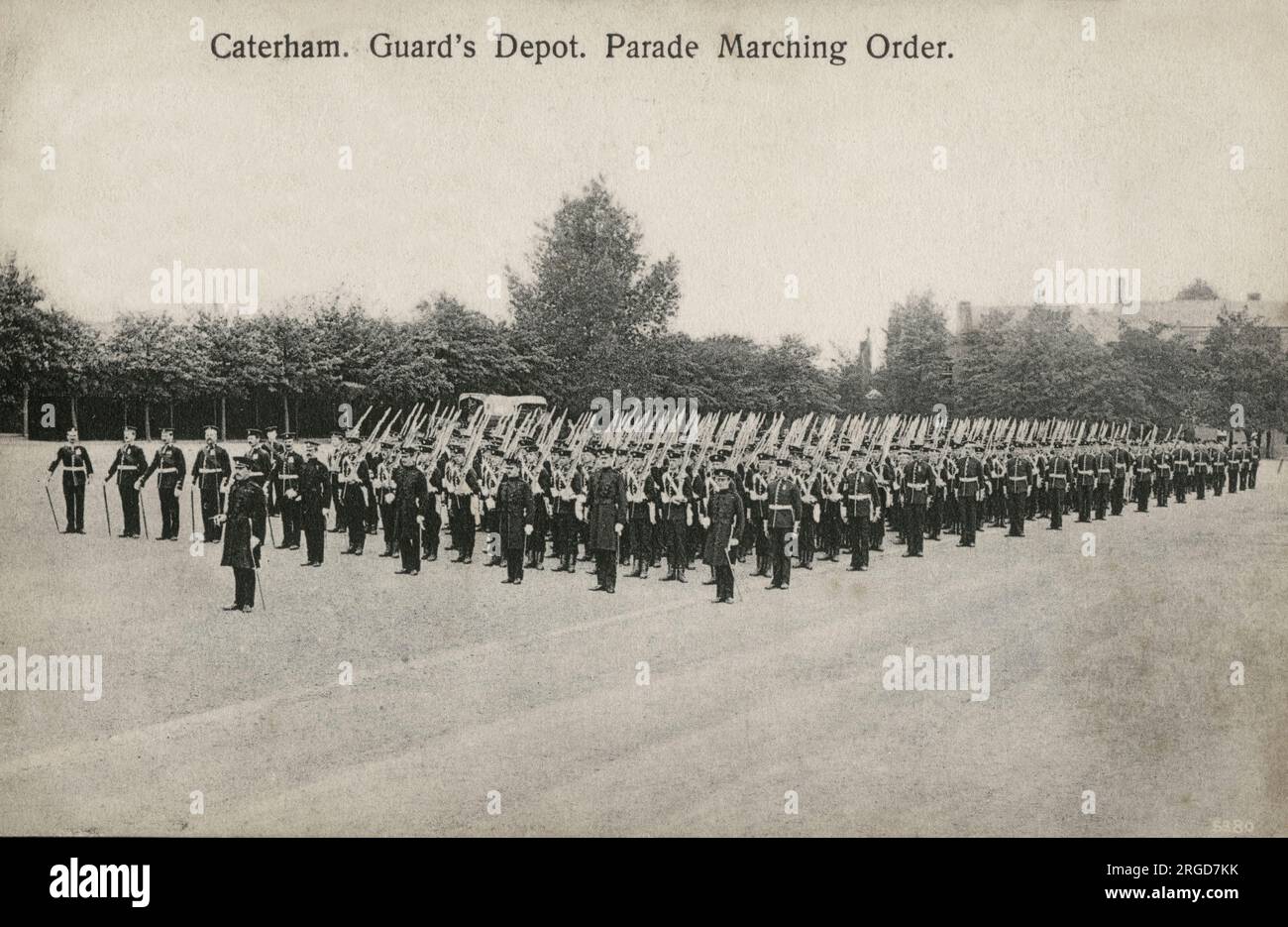 Caterham, Surrey - Guard's Depot - Parade Marching Order Stock Photo - Alamy