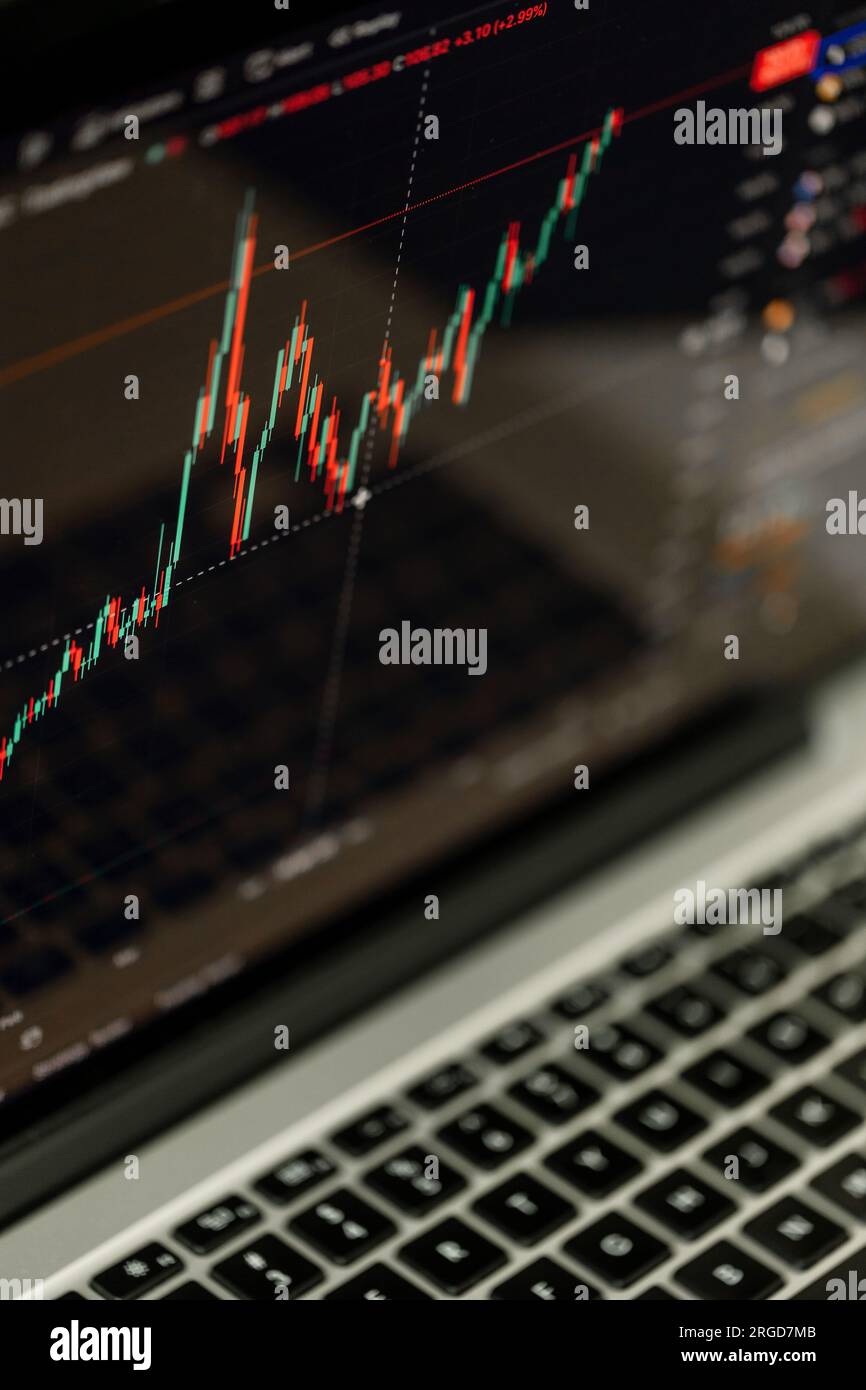 Tick chart trading terminal on hi-res stock photography and images - Alamy