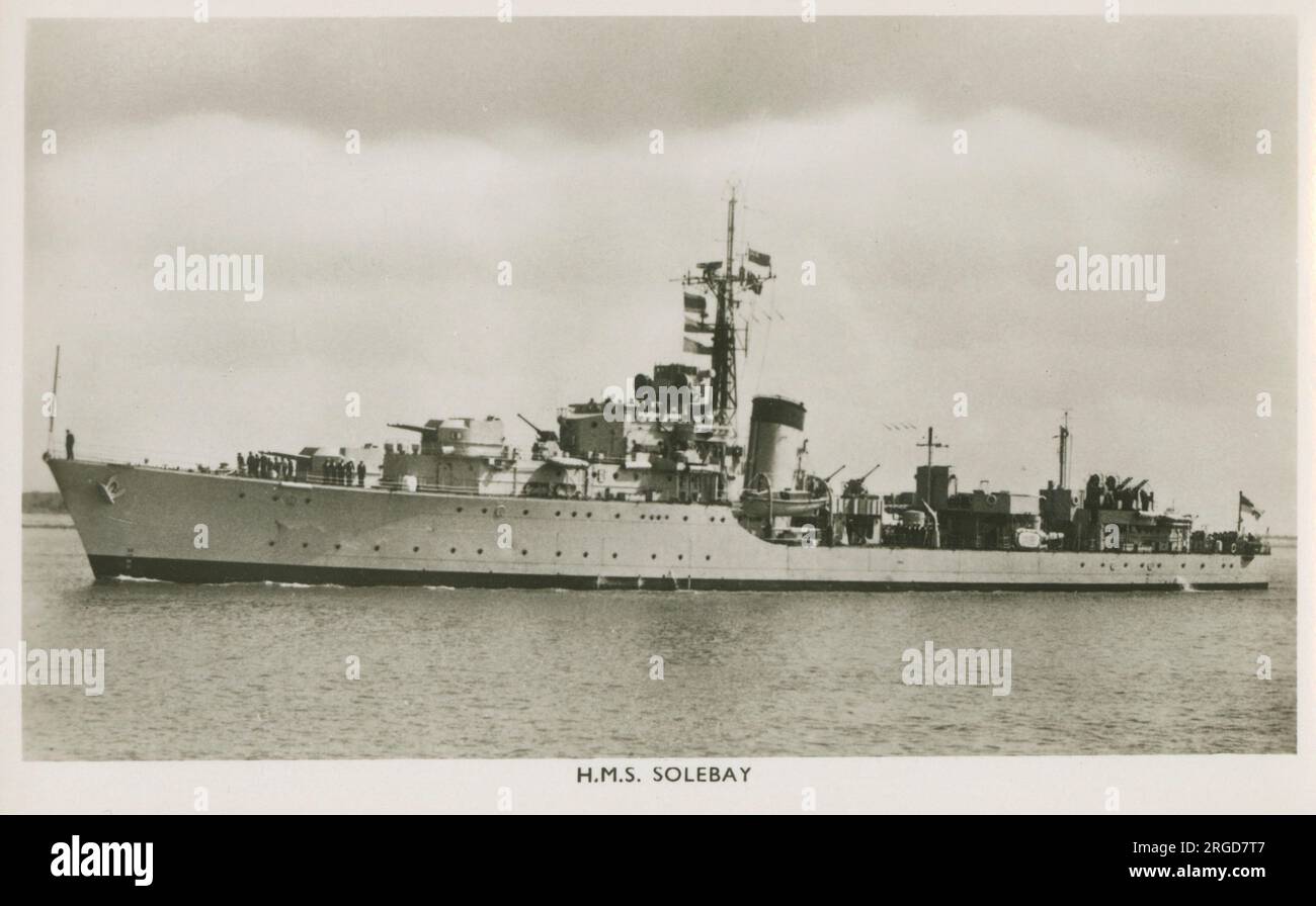 HMS Whirlwind - W-Class Destroyer - commissioned in 1944. Date: circa ...