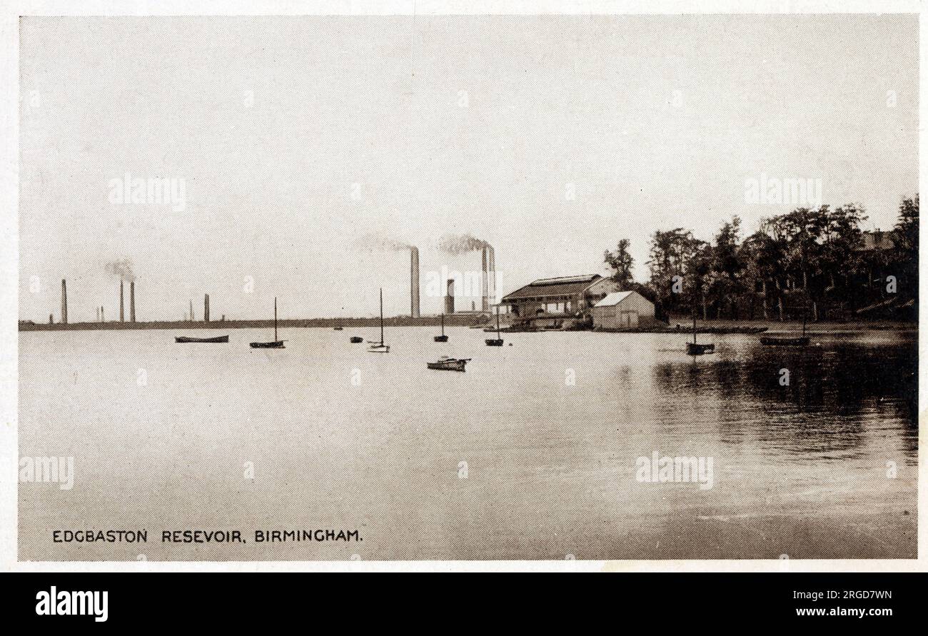 Panoramic view of Edgbaston Reservoir, Birmingham. Originally known as ...
