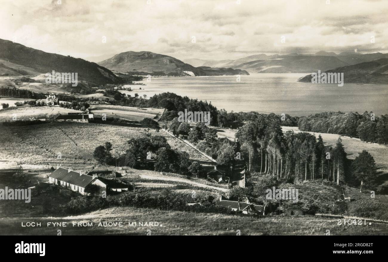 Loch Fyne from above Minard, Scotland Stock Photo - Alamy