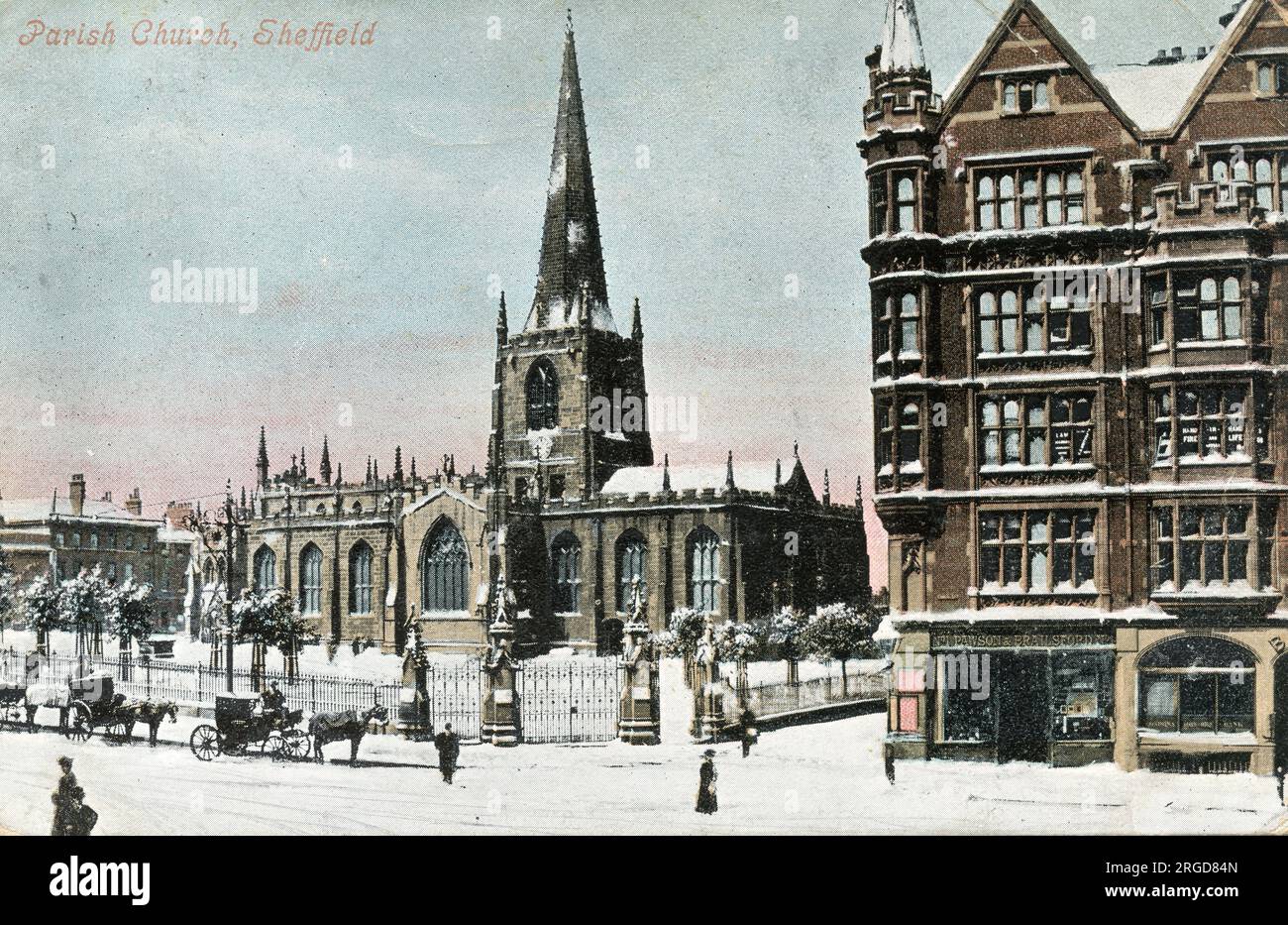 Sheffield snow city hi-res stock photography and images - Alamy