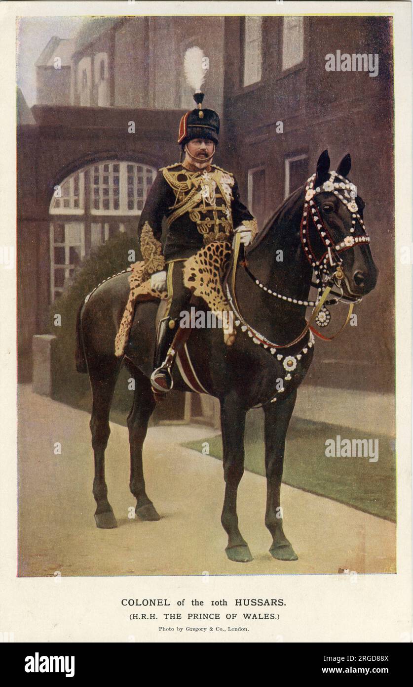 Colonel of the 10th Hussars, HRH the Prince of Wales Stock Photo - Alamy