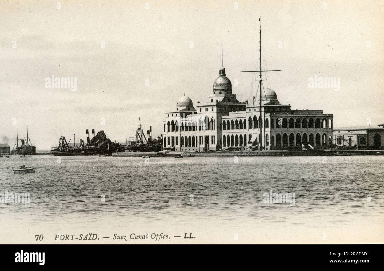 Suez Canal Office, Port Said, Egypt Stock Photo - Alamy