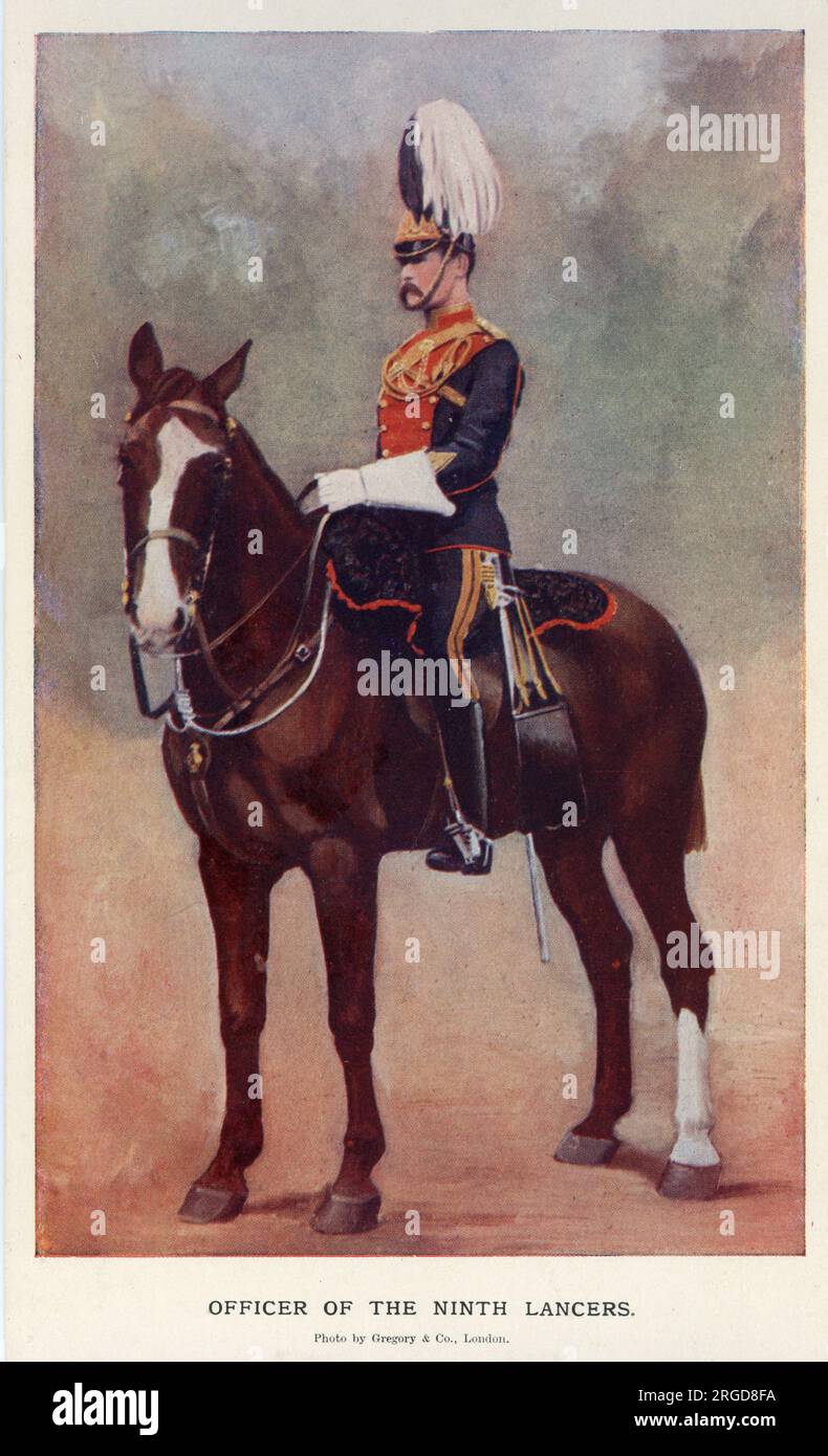 Officer of the 9th Lancers Stock Photo - Alamy