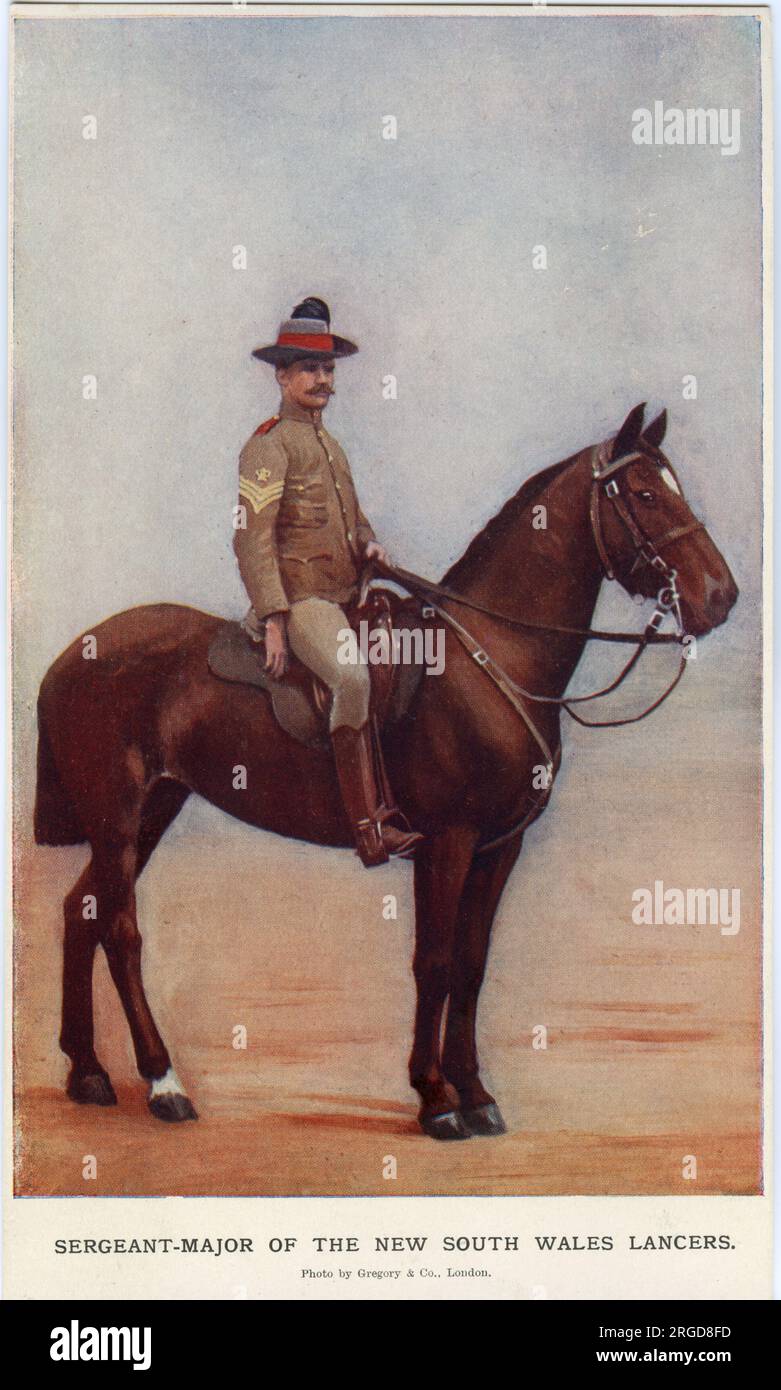 Sergeant-Major of the New South Wales Lancers Stock Photo - Alamy