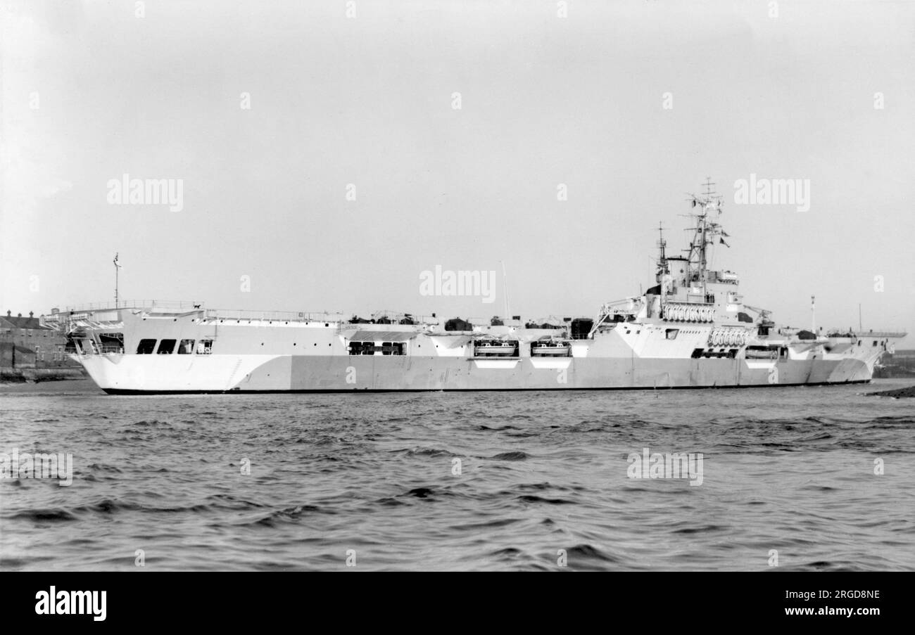 Royal Canadian Navy - HMCS Bonaventure 22, a Majestic-class aircraft ...