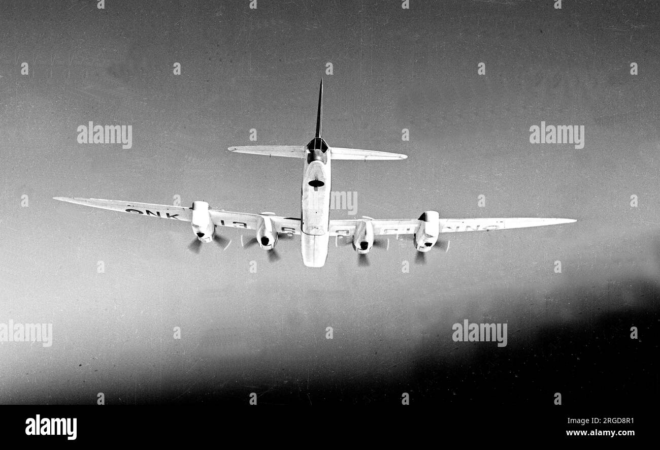 Vickers Windsor B,1 NK136, the 2nd prototype, during an early photo ...