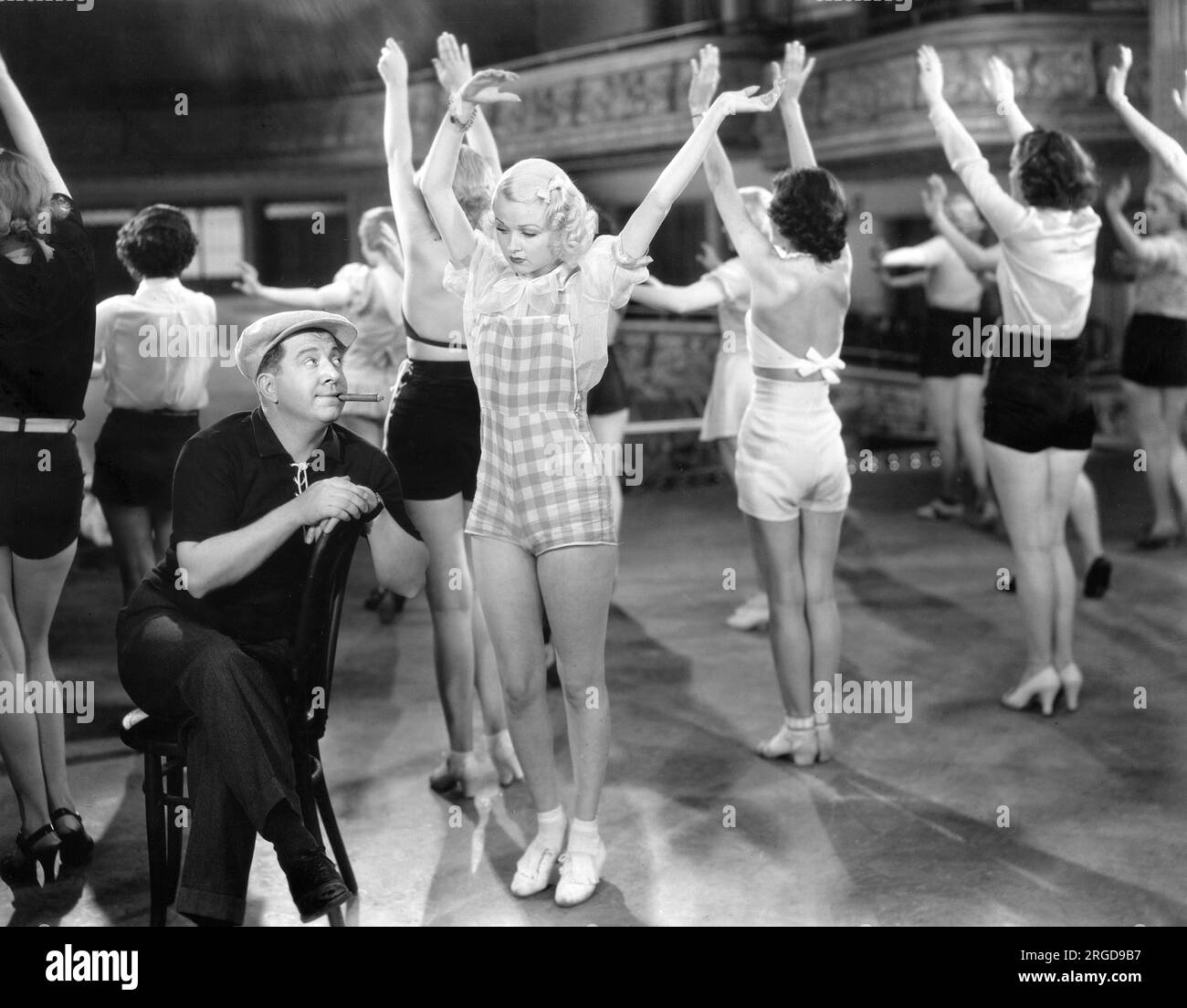 Frank McHugh, Eleanor Bailey, on-set of the Film, "Stage Struck ...