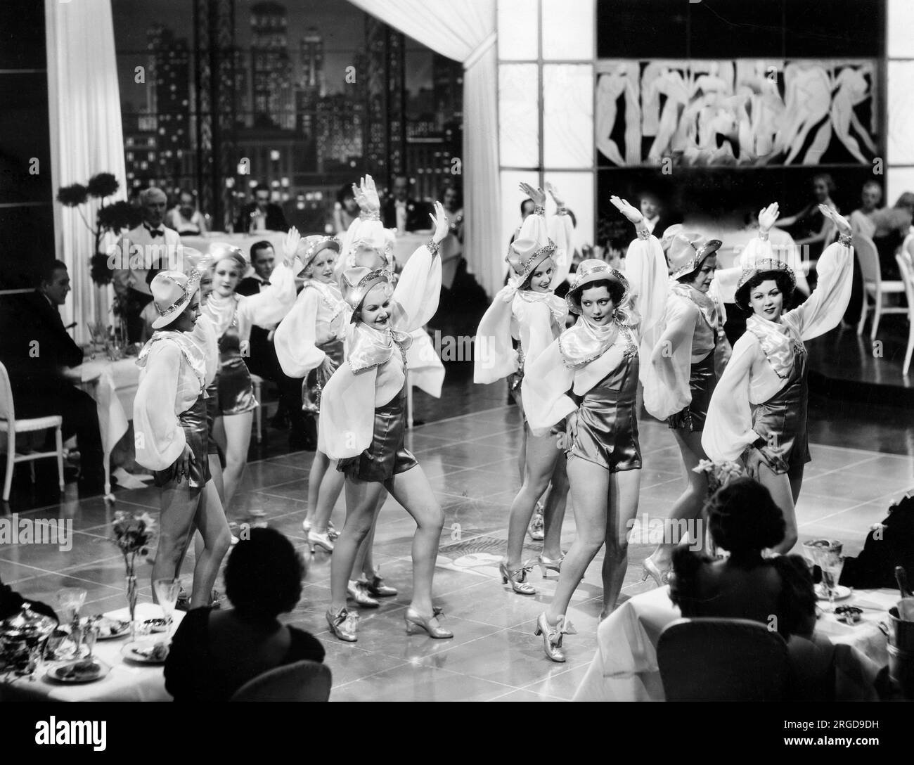 Large Stage Production, on-set of the Film, "Stand Up And Cheer!", Fox ...