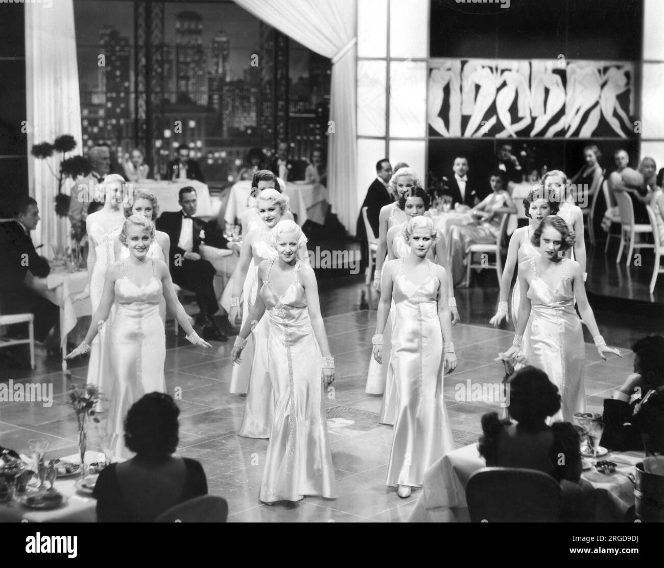 Large Stage Production, on-set of the Film, "Stand Up And Cheer!", Fox ...