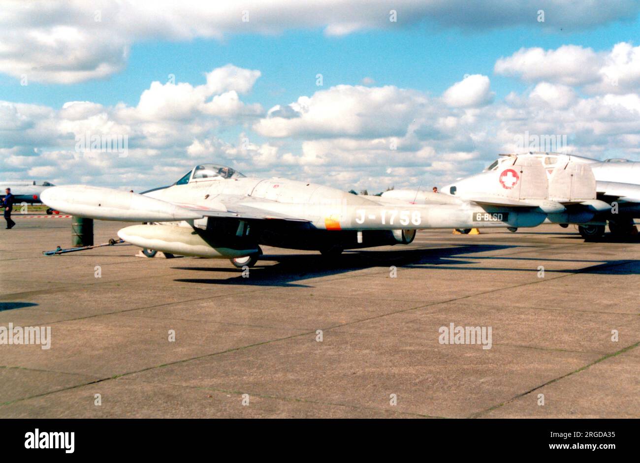 de Havilland DH.112 Venom FB.4 G-BLSD / J-1756 (msn 928 Stock Photo - Alamy