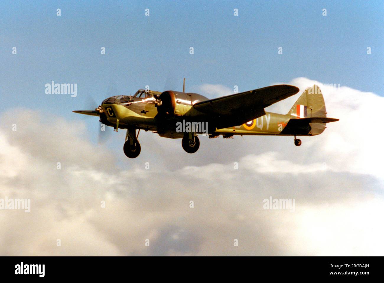 Bristol Type 149 Blenheim IVT G-BPIV / QY-C (ex RCAF 10201). A restored ...