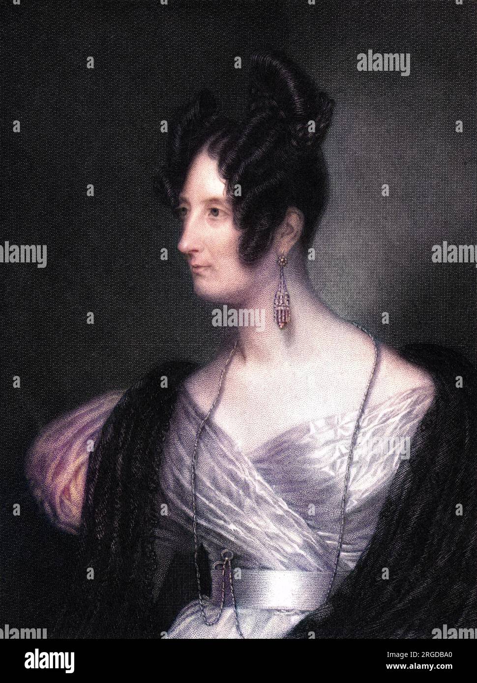 Lady CHARLOTTE ROUSE-BOUGHTON (nee Knight) wife of sir William Rouse ...