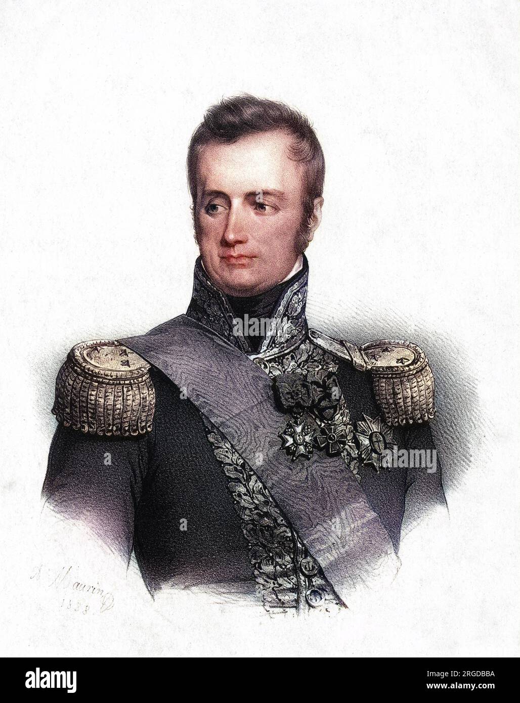 ALBERT REINE, baron ROUSSIN French naval commander Stock Photo - Alamy