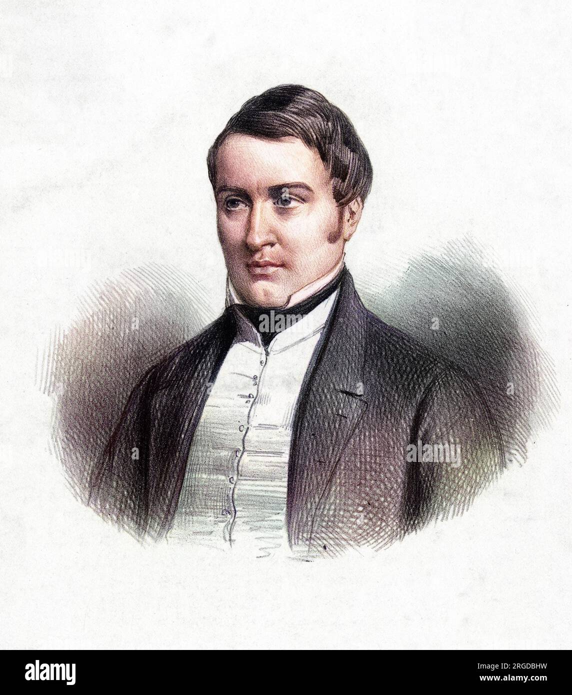 FRANCOIS AUGUSTE SAINT-MARC- GIRARDIN French statesman and writer Stock ...