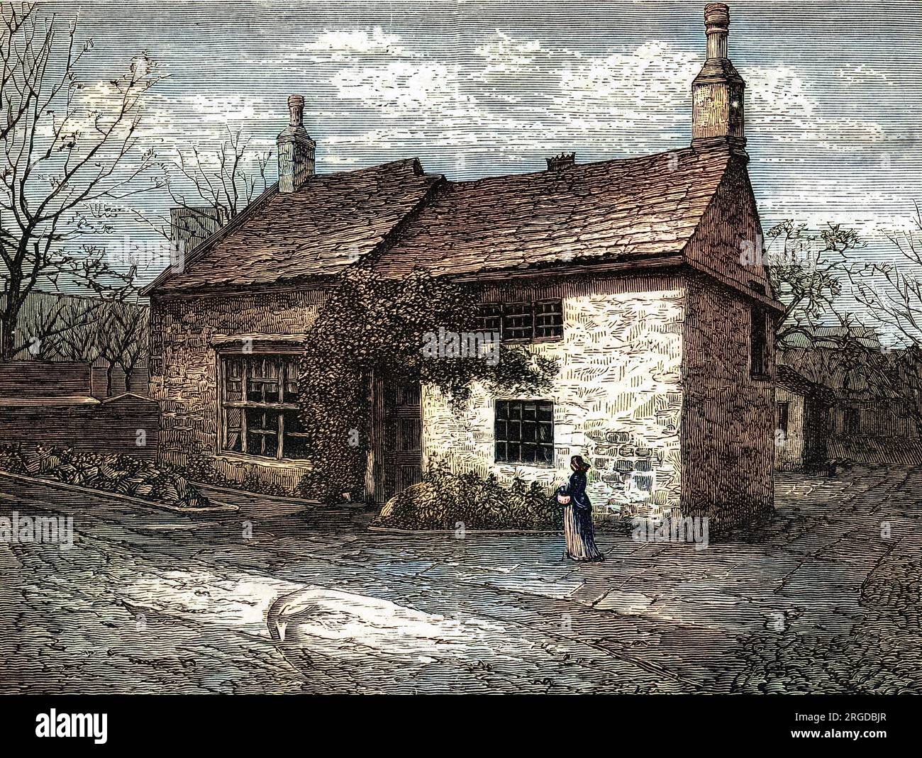 The birthplace of sir Titus Salt at The Old Manor-house, Morley Stock ...