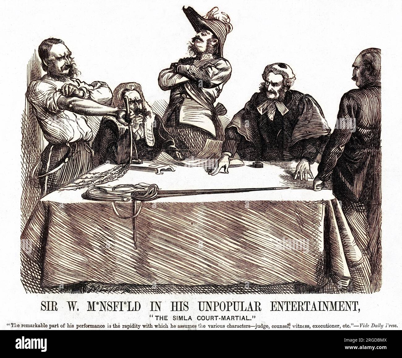 WILLIAM ROSE MANSFIELD, first baron SANDHURST (1819 - 1876), military ...