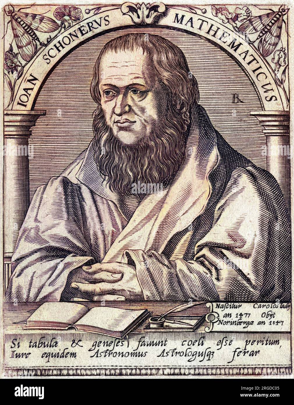 JOHANNES SCHONER (Schoener) German mathematician, astronomer and ...