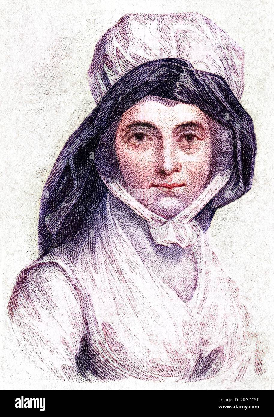ANNA SEWARD Writer, known as The Swan of Lichfield Stock Photo - Alamy