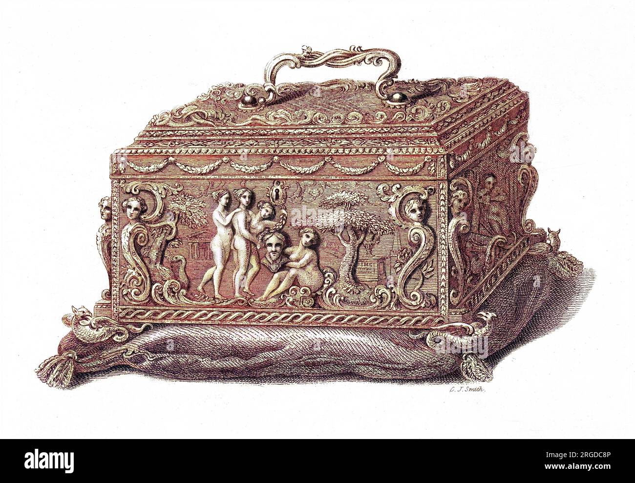 Casket made from the wood of a mulberry tree, planted, or at any rate ...
