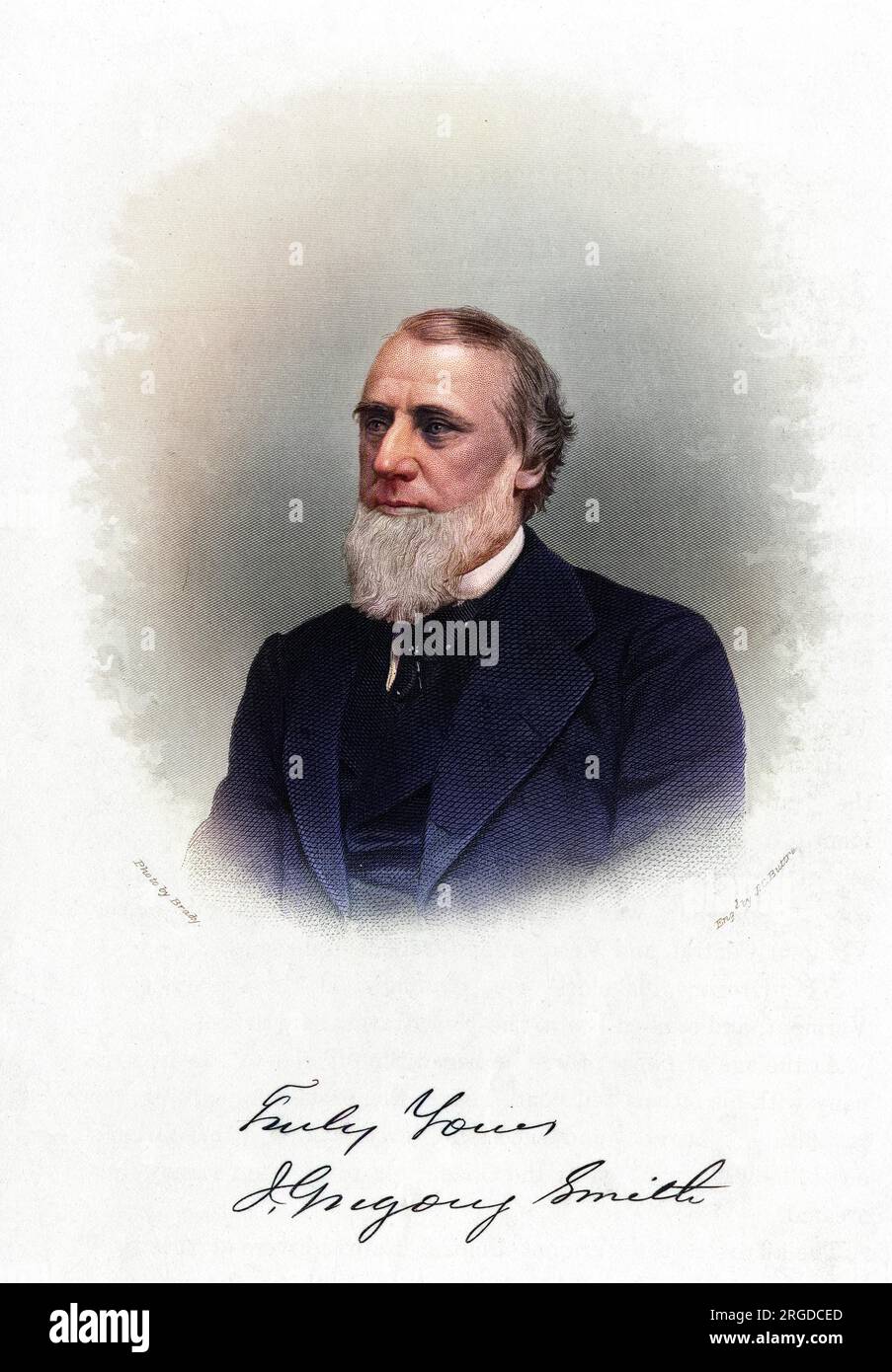 JOHN GREGORY SMITH American statesman, governor of Vermont.engraver ...