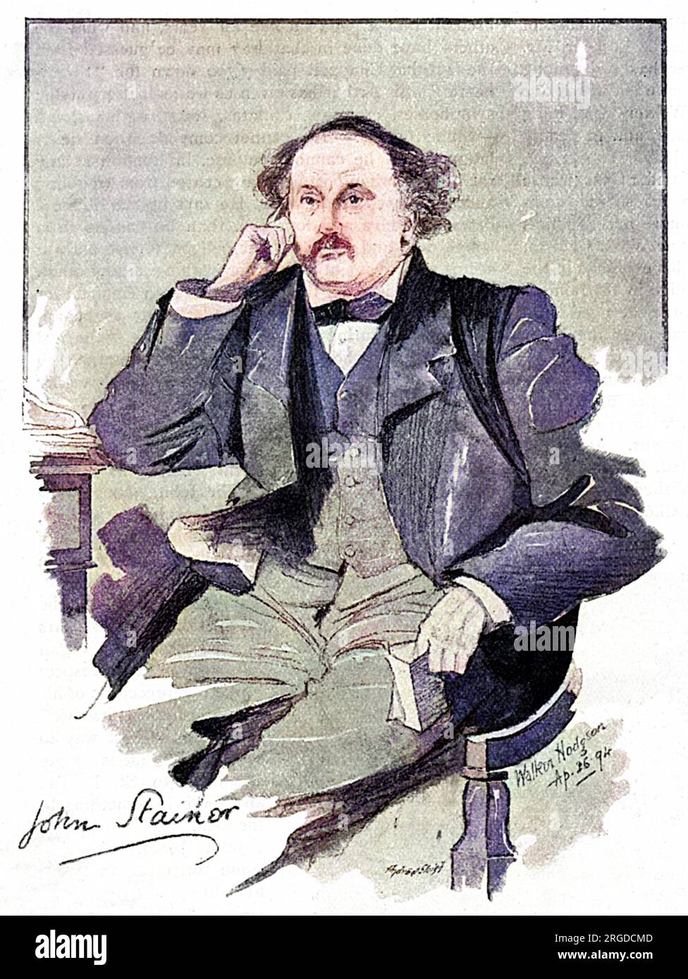 SIR JOHN STAINER musician, composer of The Crucifixion Stock Photo - Alamy