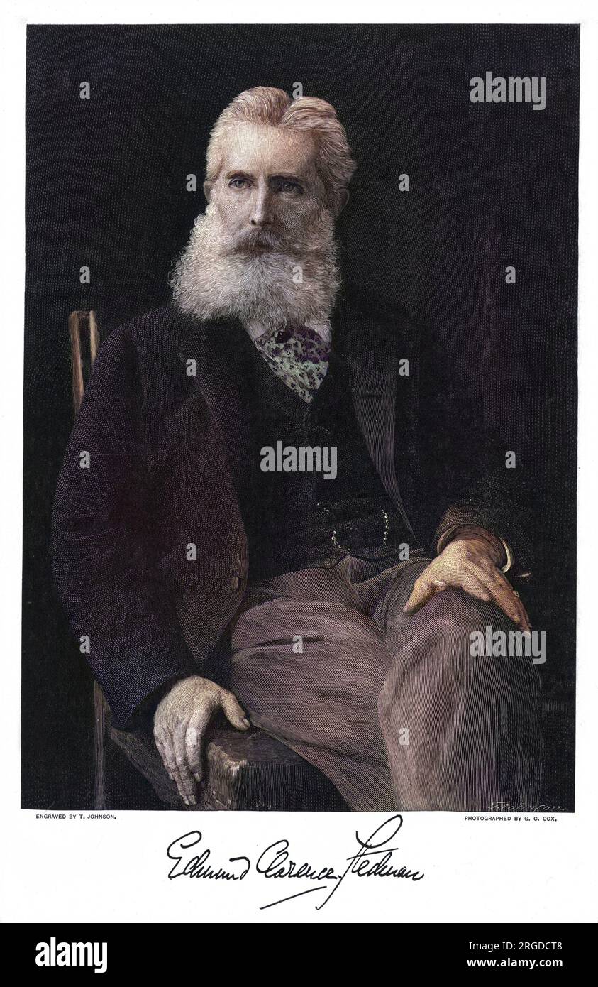 EDMUND CLARENCE STEDMAN (1833 - 1908), American stockbroker, poet and ...