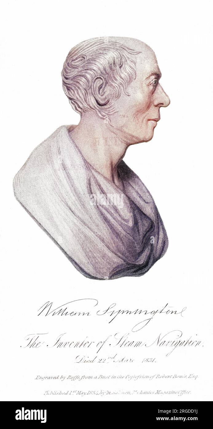 WILLIAM SYMINGTON (1763 - 1831), Engineer, a pioneer of steamboat ...