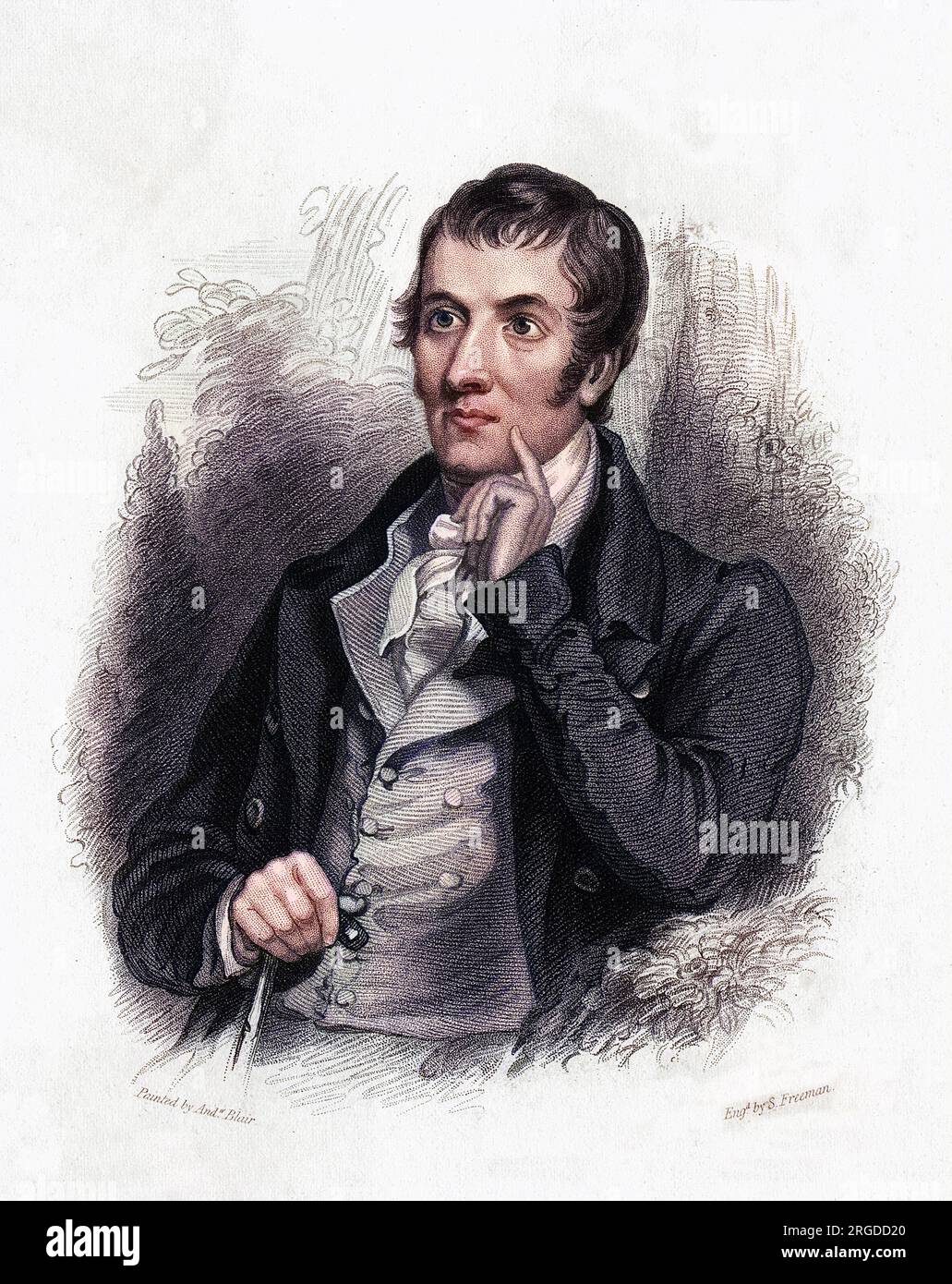 Robert Tannahill (1774 - 1810) Scottish song-writer Stock Photo - Alamy