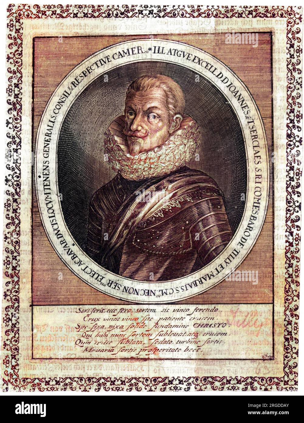 JOHANN TSERCLAES (1559 - 1632), freiherr von TILLY Flemish military ...