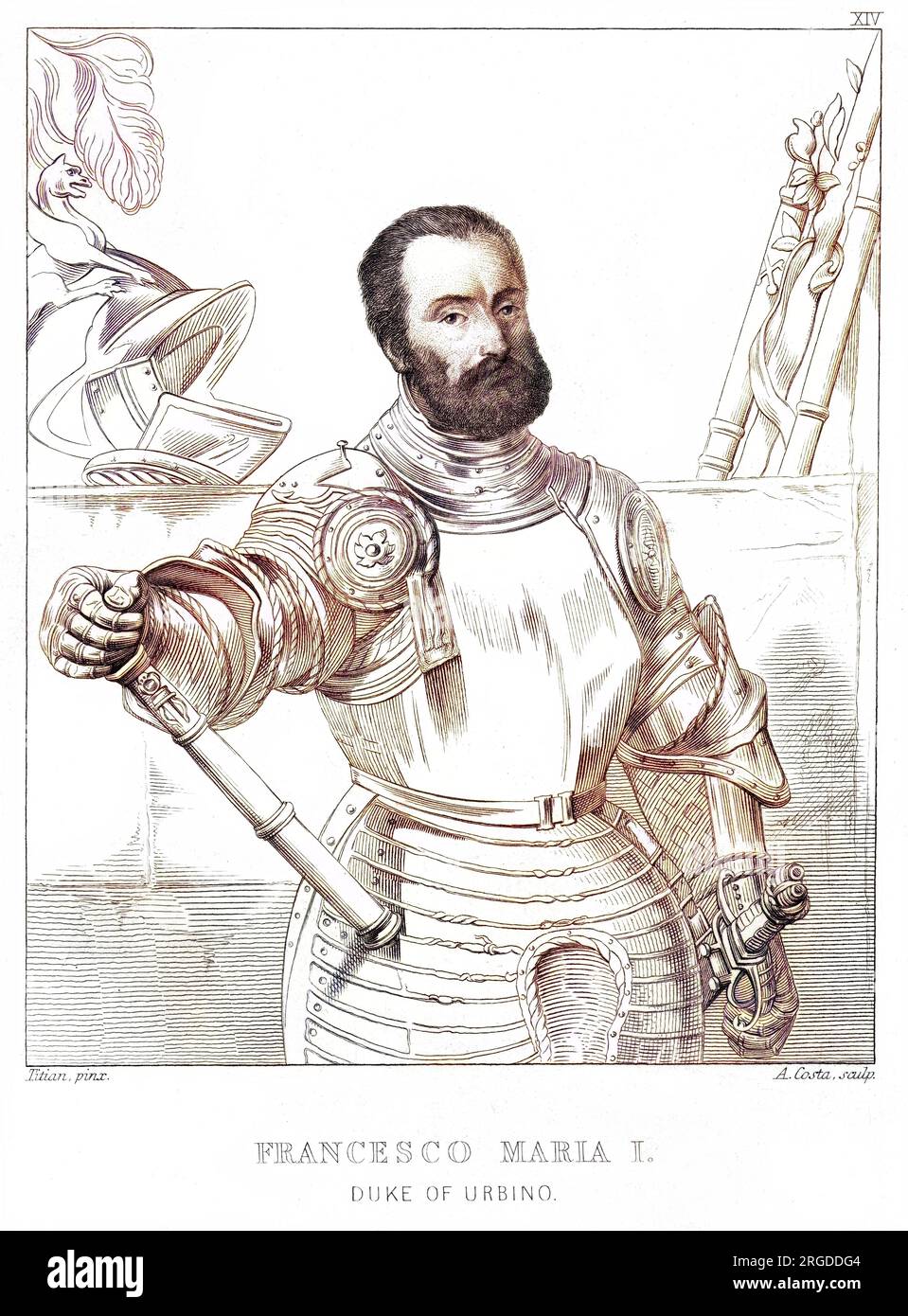 FRANCESCO MARIA I duca di URBINO Italian noble, ruler of Urbino Stock ...