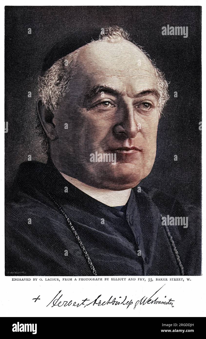 HERBERT VAUGHAN Catholic churchman, archbishop of Westminster Stock ...