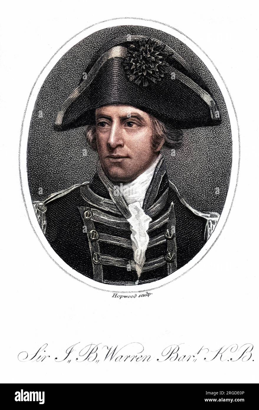 Sir JOHN BORLASE WARREN British naval commander Stock Photo - Alamy