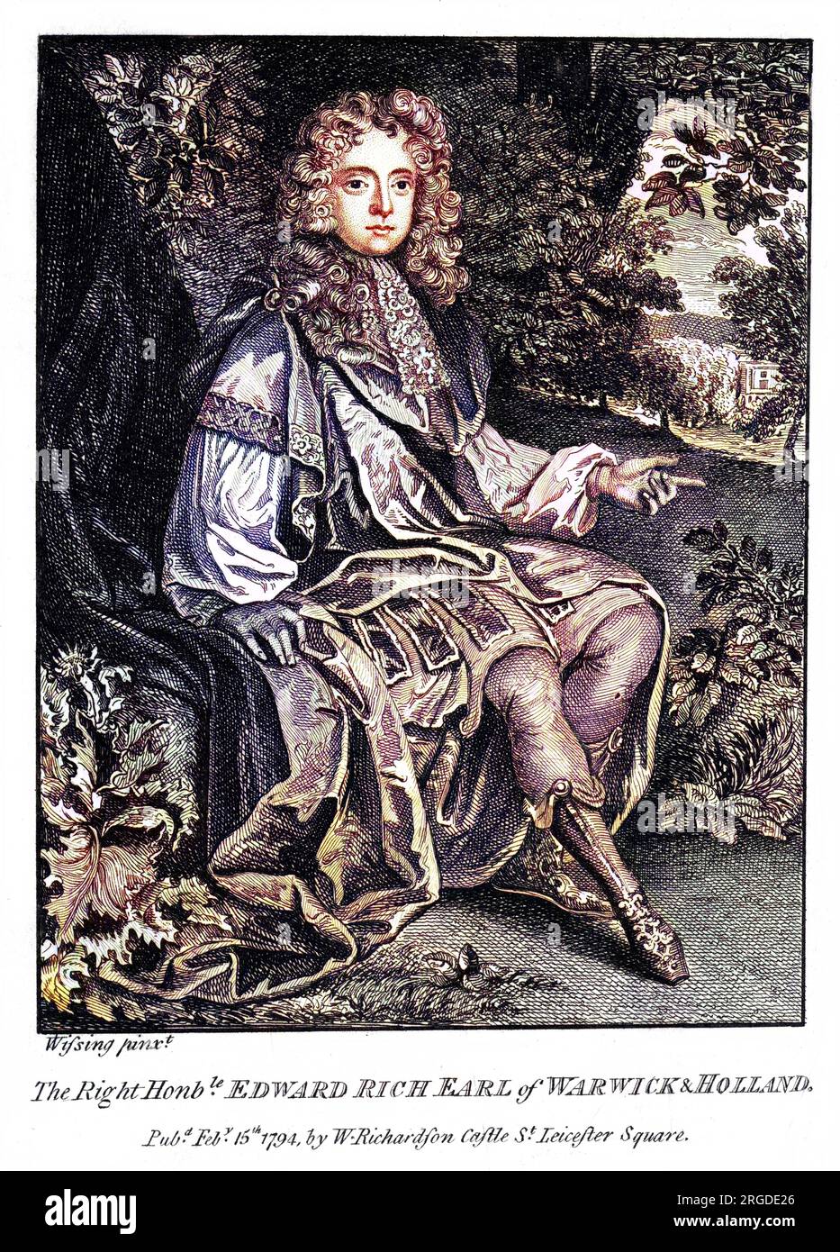 EDWARD RICH, earl of WARWICK statesman Stock Photo - Alamy