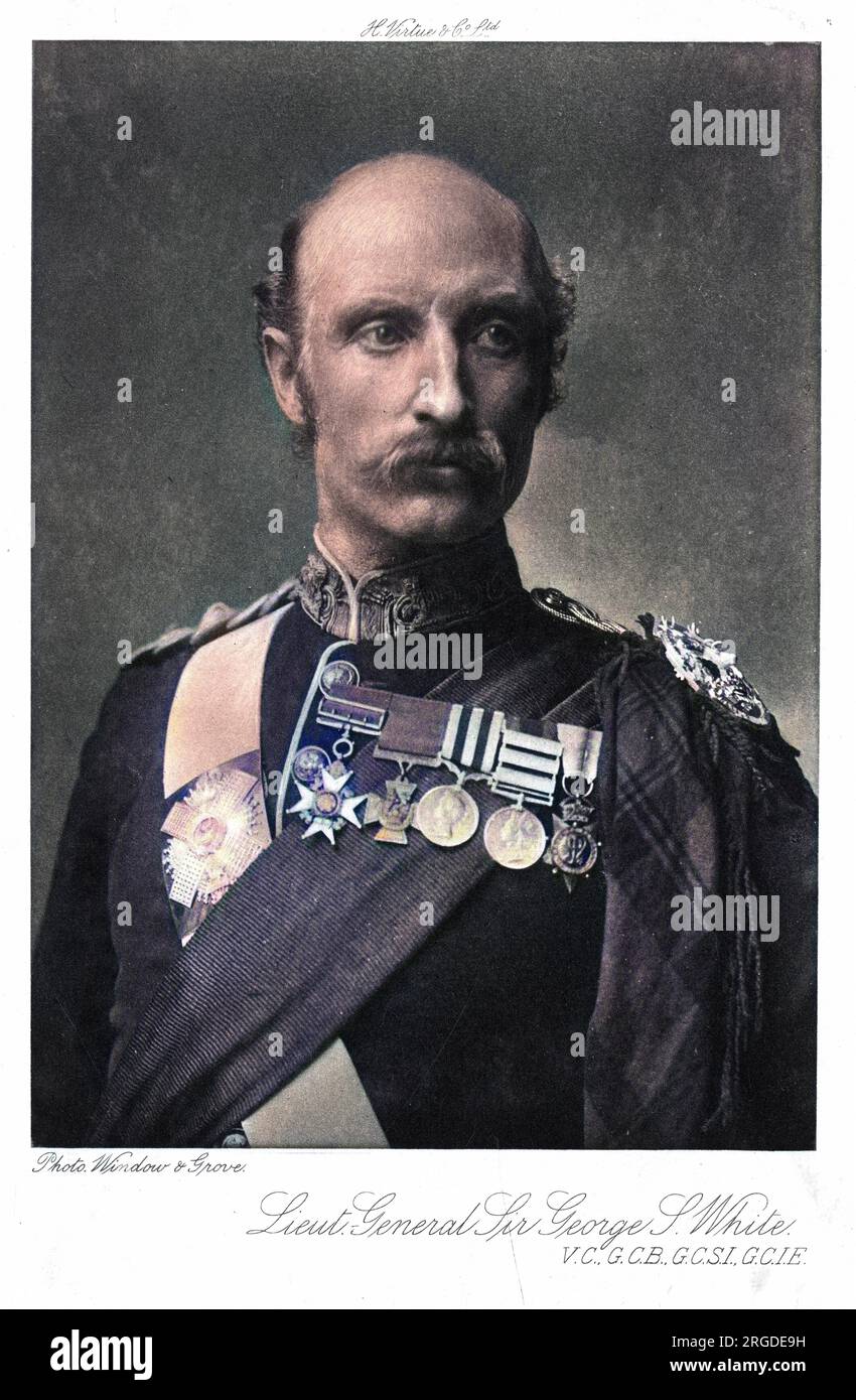Lieutenant-general SIR GEORGE STUART WHITE military commander Stock ...