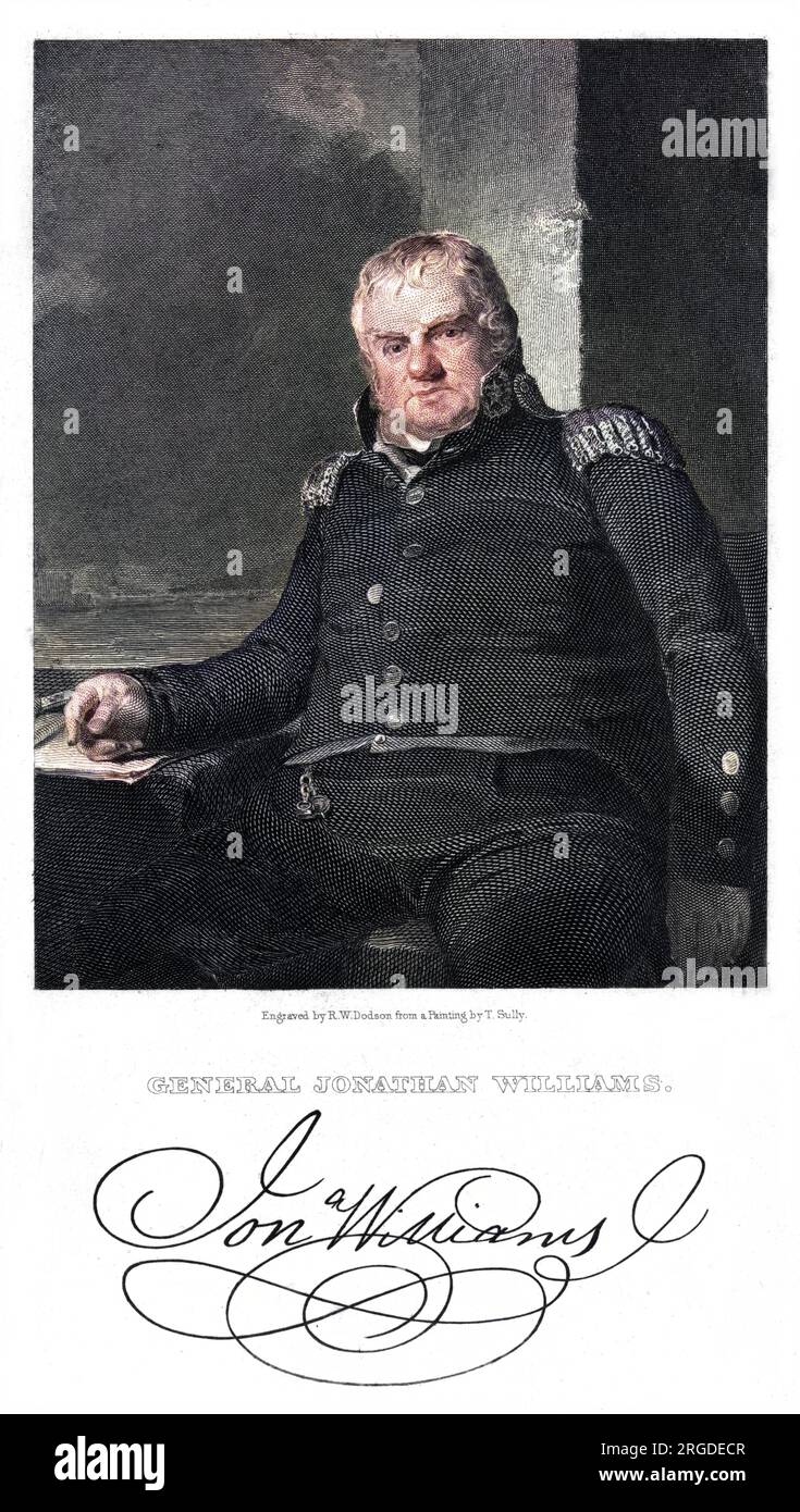 JONATHAN WILLIAMS American soldier, statesman and businessman with his ...