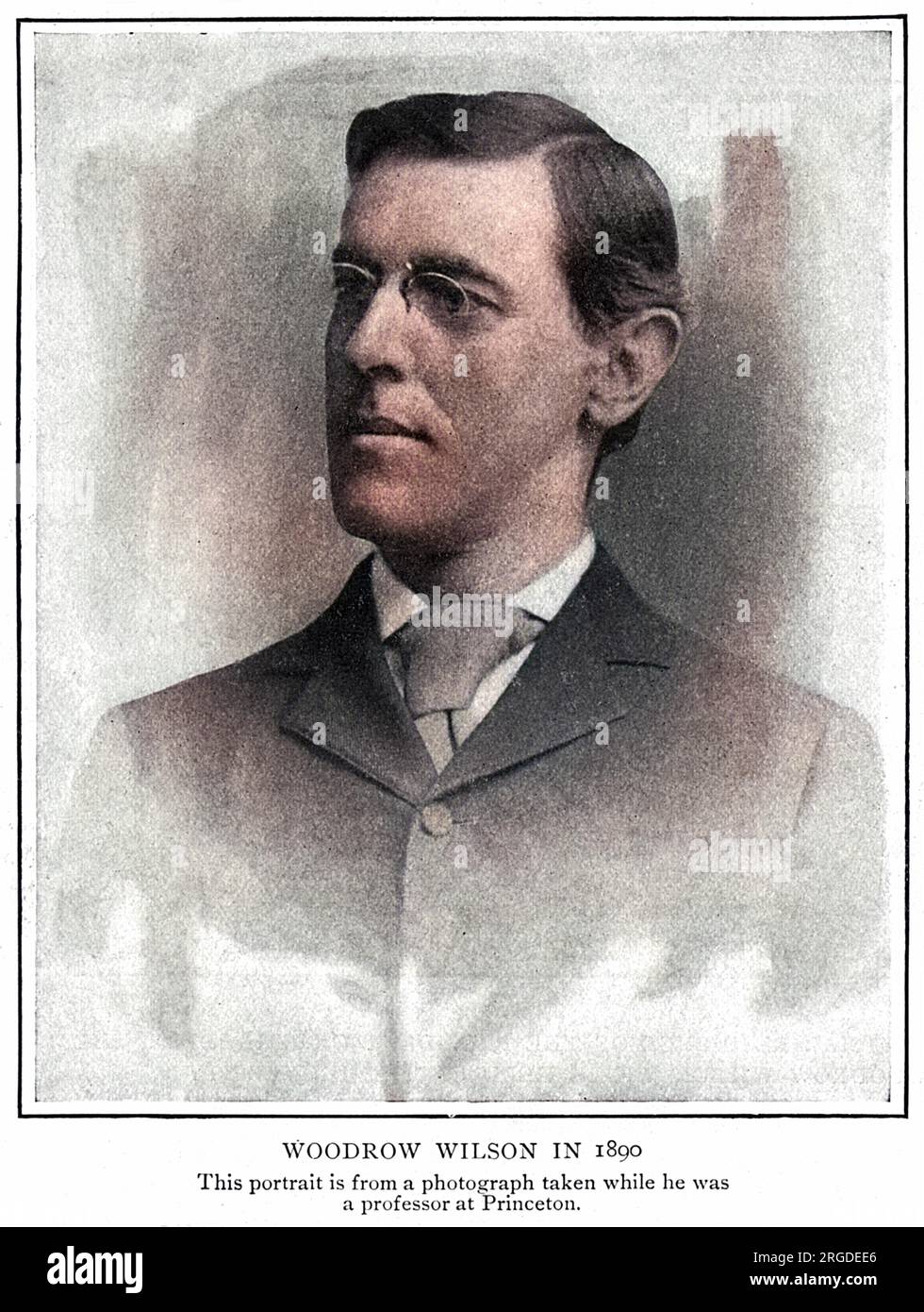 Woodrow Wilson 1856 1924 American President At The Outset Of His