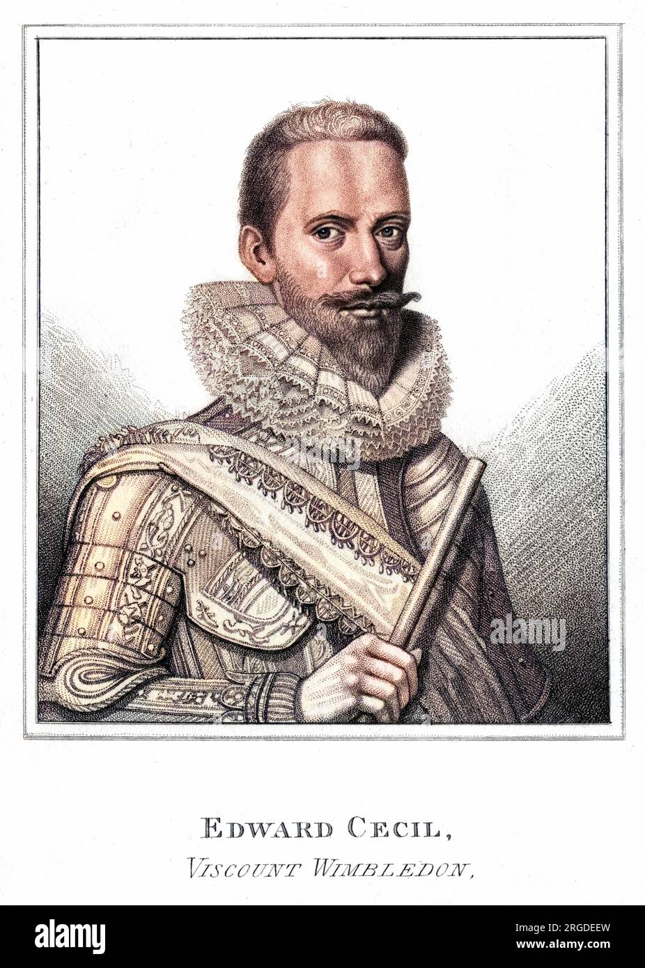 EDWARD CECIL, viscount WIMBLEDON military commander Stock Photo - Alamy