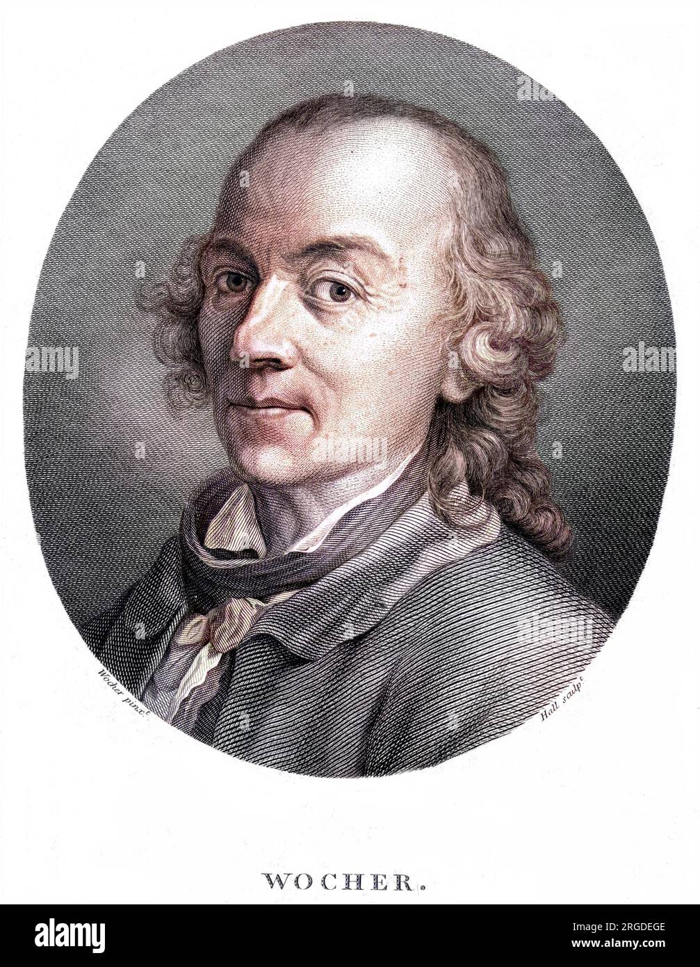 CHRISTOPHER WOCHER German artist and engraver of coins and medals Stock ...