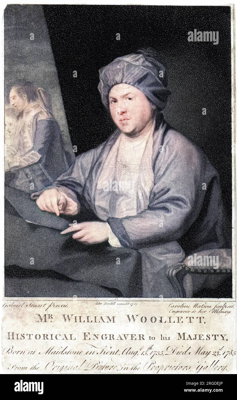 WILLIAM WOOLLETT Historical Engraver to His Majesty Stock Photo - Alamy