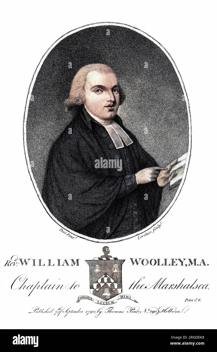 WILLIAM WOOLLEY churchman, chaplain of the Marshalsea prison, London ...