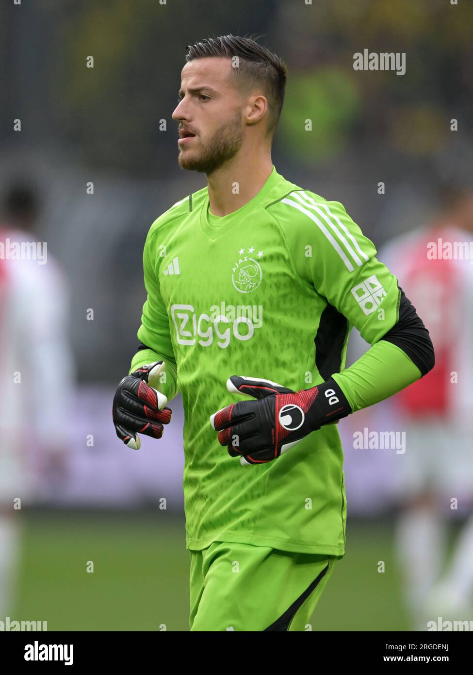 DORTMUND - Ajax goalkeeper Diant Ramaj during the friendly match ...