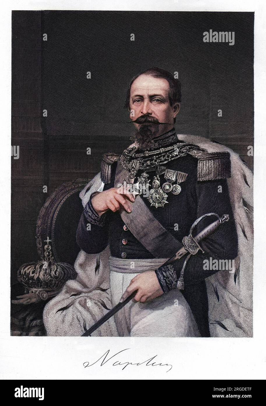 LOUIS NAPOLEON III (1808 - 1873), with his autograph Stock Photo - Alamy