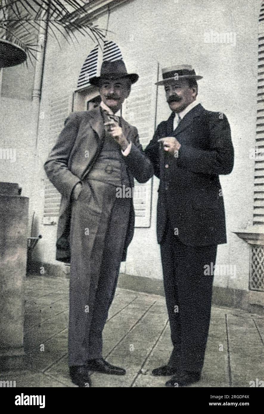 PAUL HERVIEU (1857 - 1915), French writer with his friend Marcel ...