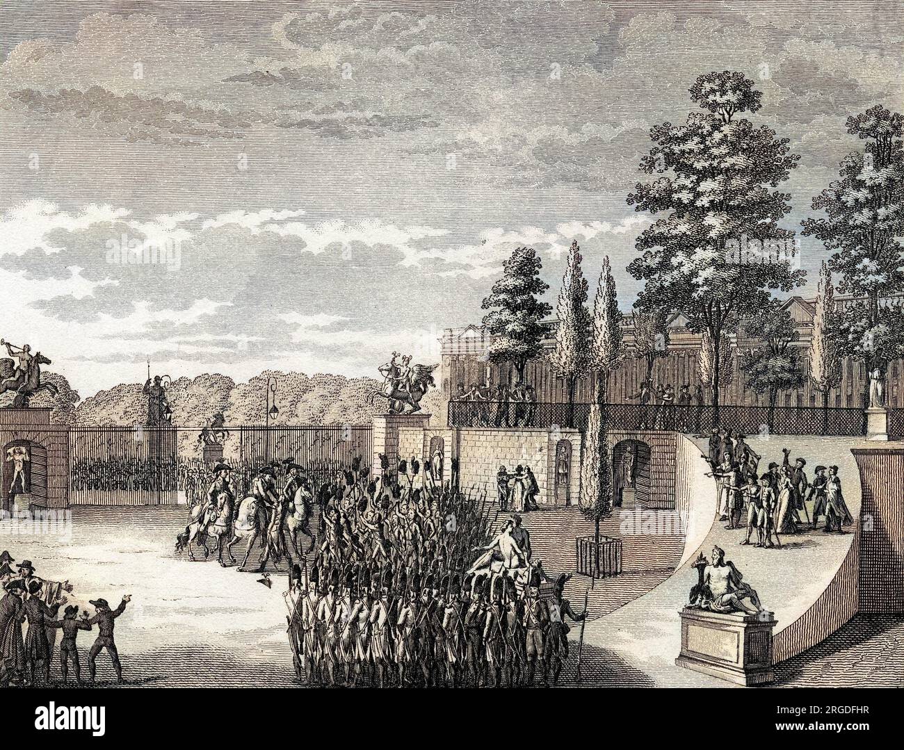 Following a meeting at the Tuileries, Paris, reactionary deputies are ...