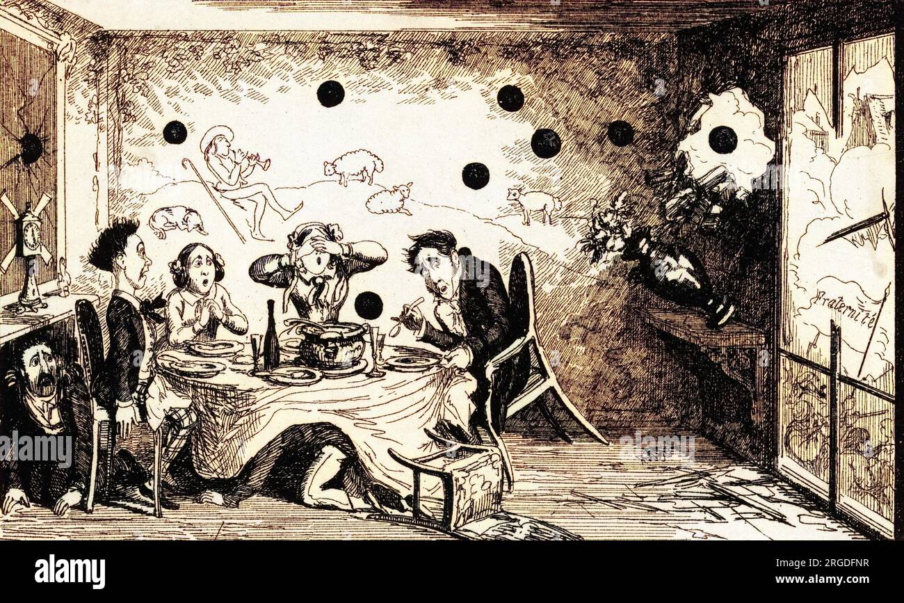 An English view of the goings- on across the Channel : 'The interrupted ...