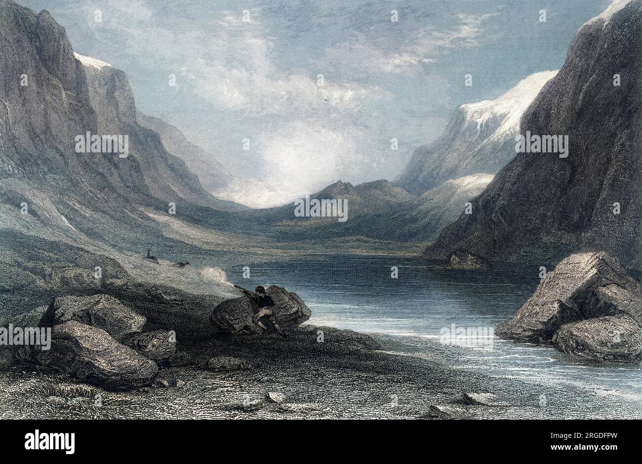 Lac Noir, on the Col de Clairee Stock Photo - Alamy